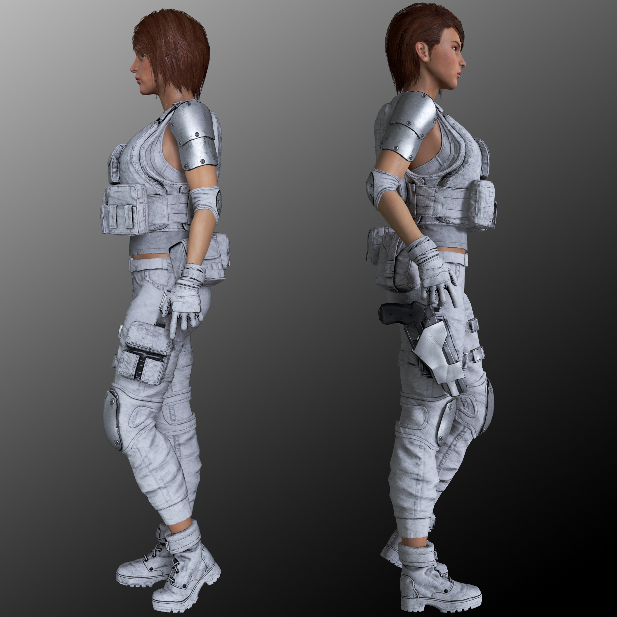 3D survivor character female - TurboSquid 1694873
