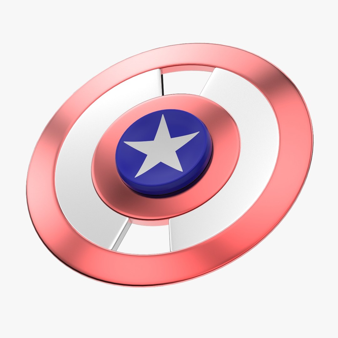 3D Model Spinner Captain America - TurboSquid 1164680