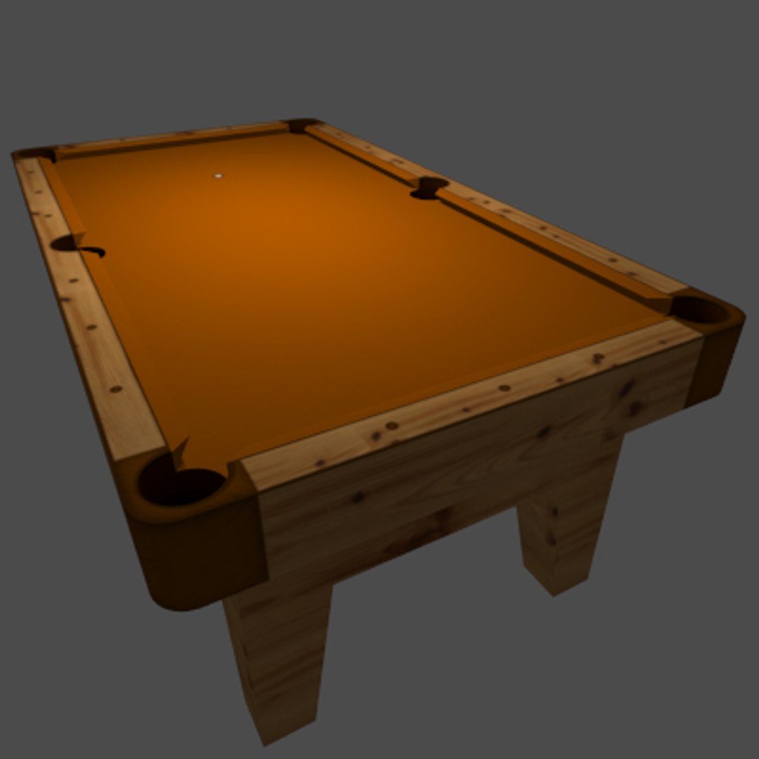 3d Dxf Billiards Table Orange