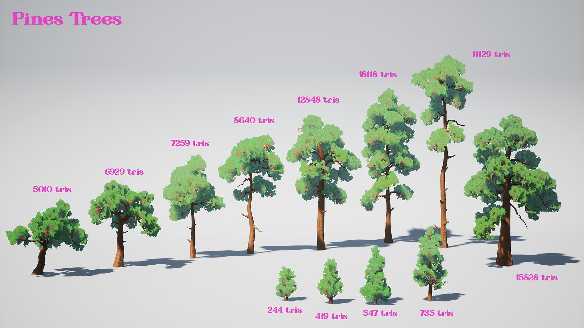 Trees Pack Bundle 3D - TurboSquid 2139944