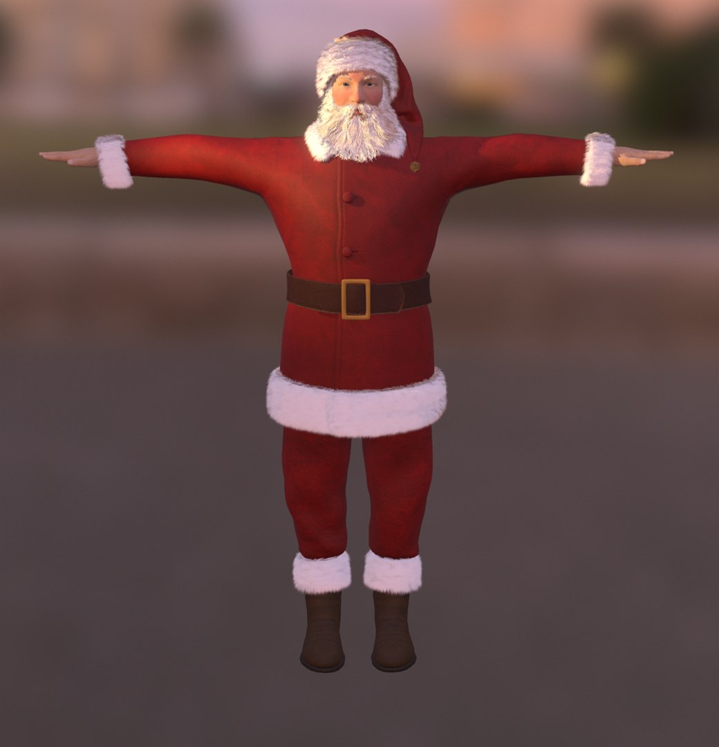 3D Model Christmas Santa Characters - TurboSquid 1435949