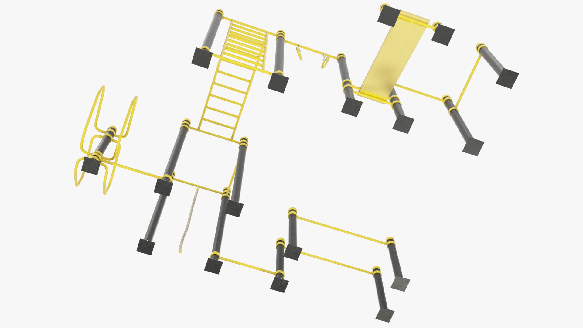 Street Workout Equipment V6 3D Model - TurboSquid 2088690