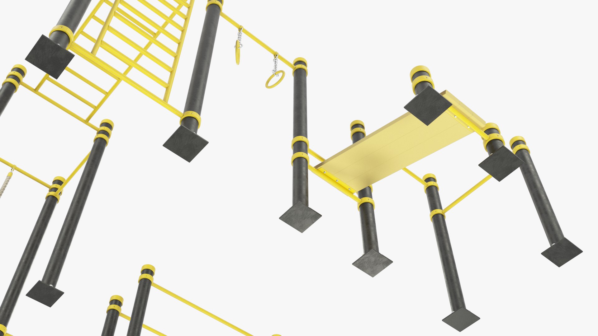 Street Workout Equipment V6 3D Model - TurboSquid 2088690