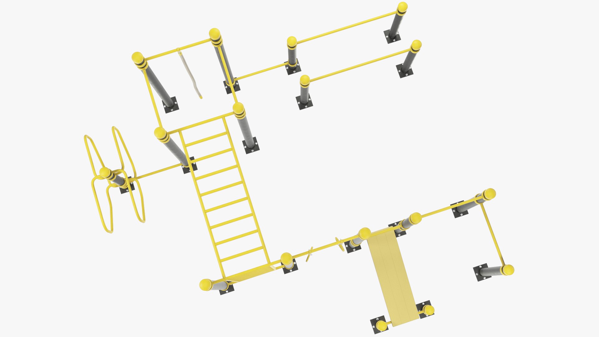 Street Workout Equipment V6 3D Model - TurboSquid 2088690