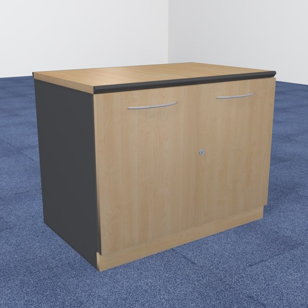 3d office cabinet model
