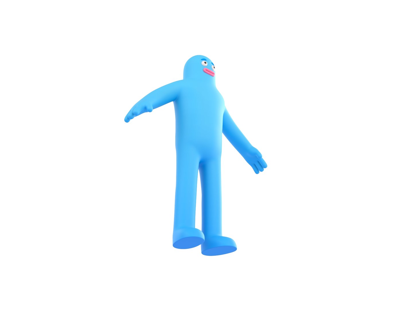 Character320 Blue Guy 3D Model - TurboSquid 2257177