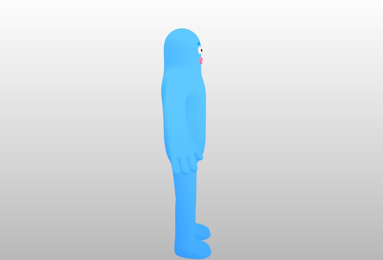 Character320 Blue Guy 3D Model - TurboSquid 2257177