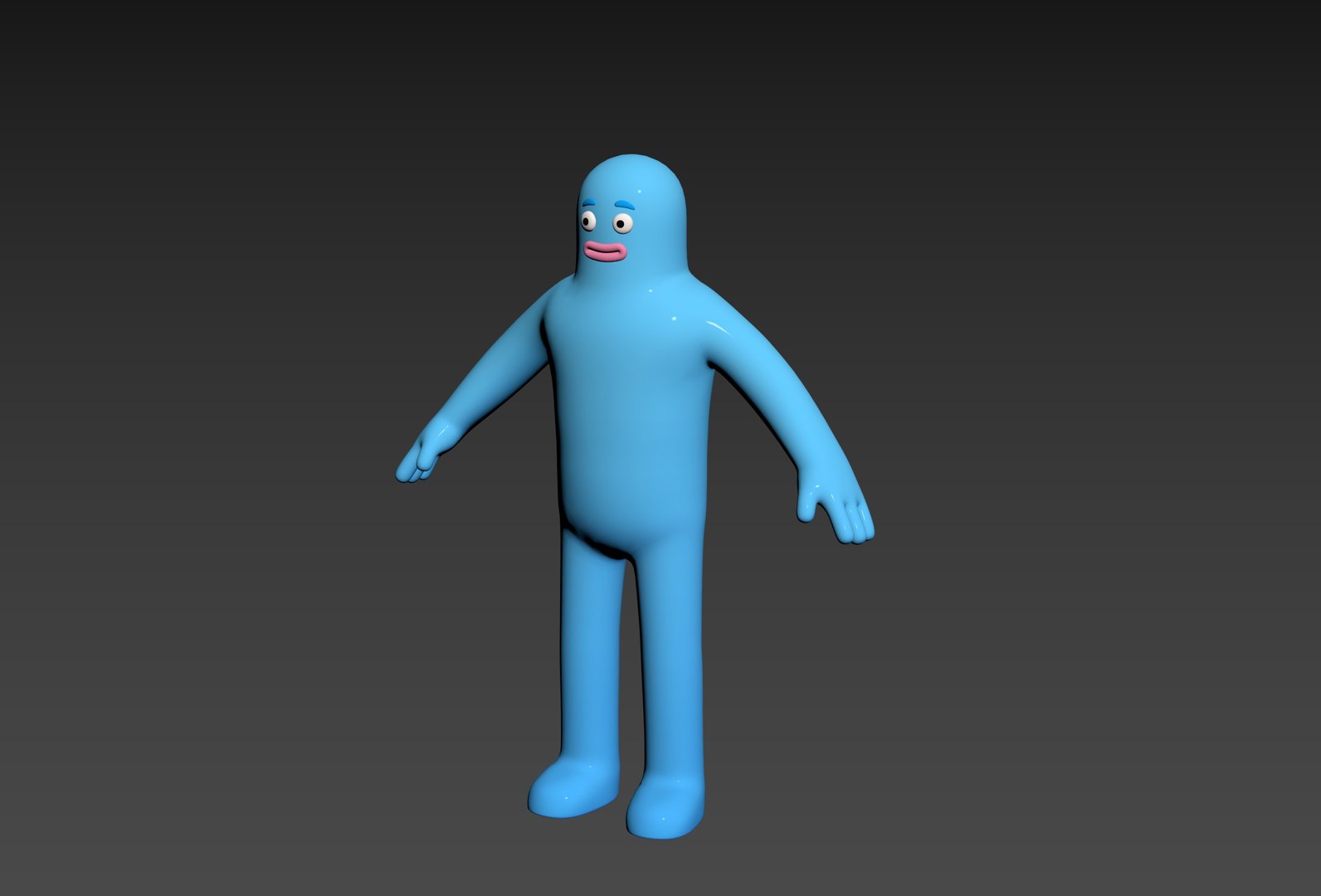 Character320 Blue Guy 3D Model - TurboSquid 2257177