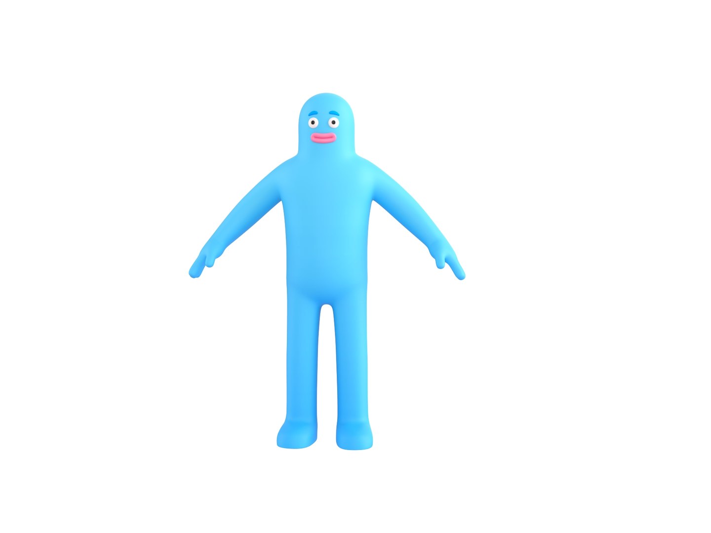Character320 Blue Guy 3D Model - TurboSquid 2257177