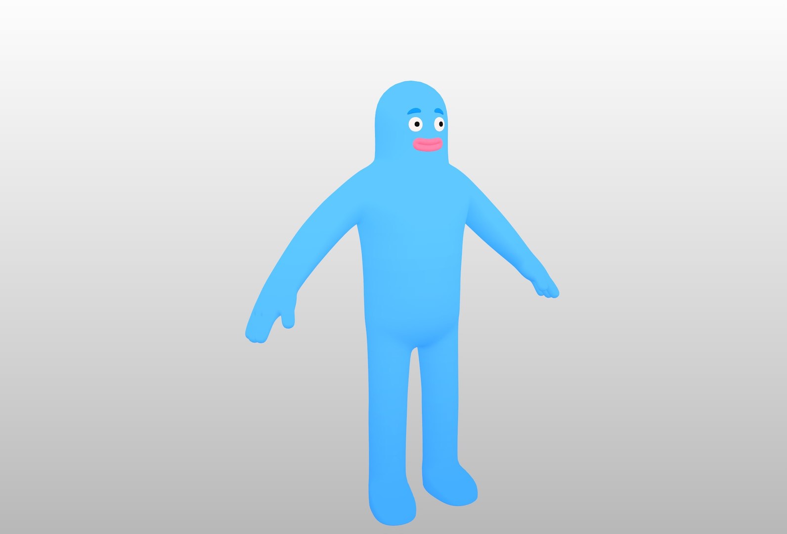 Character320 Blue Guy 3D Model - TurboSquid 2257177
