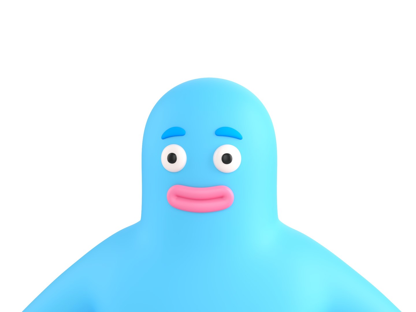 Character320 Blue Guy 3D Model - TurboSquid 2257177