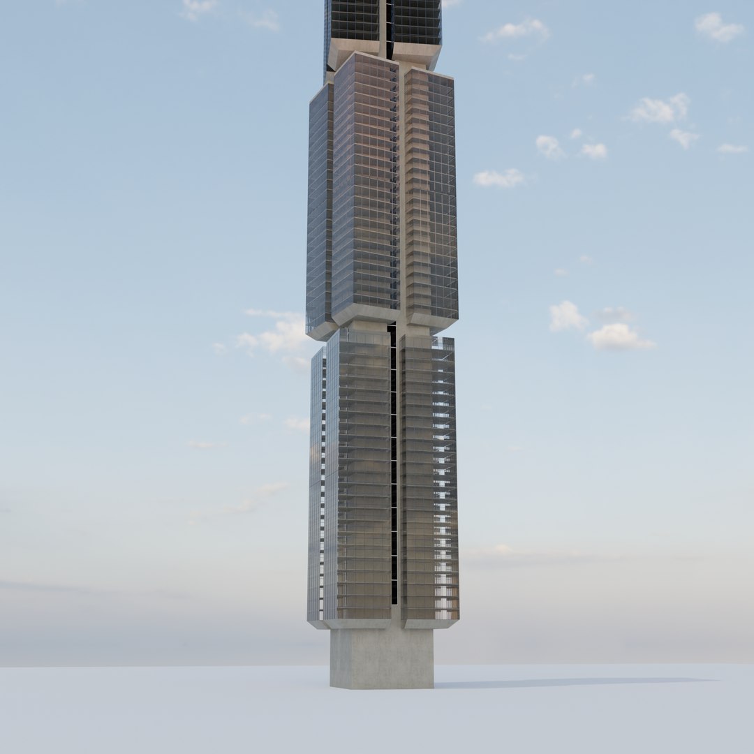 3D Future Building Tower City 1 - TurboSquid 2335622