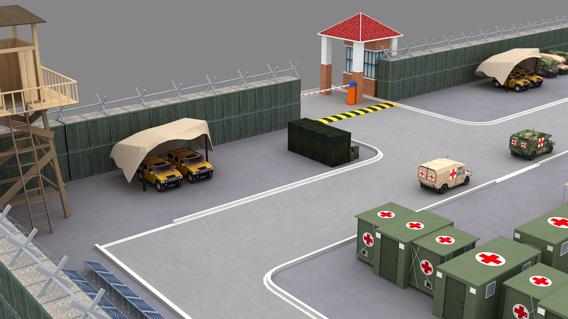 3D Military Field Hospital - TurboSquid 2303322