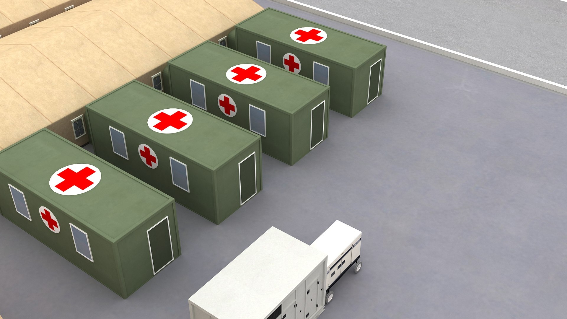 3D Military Field Hospital - TurboSquid 2303322