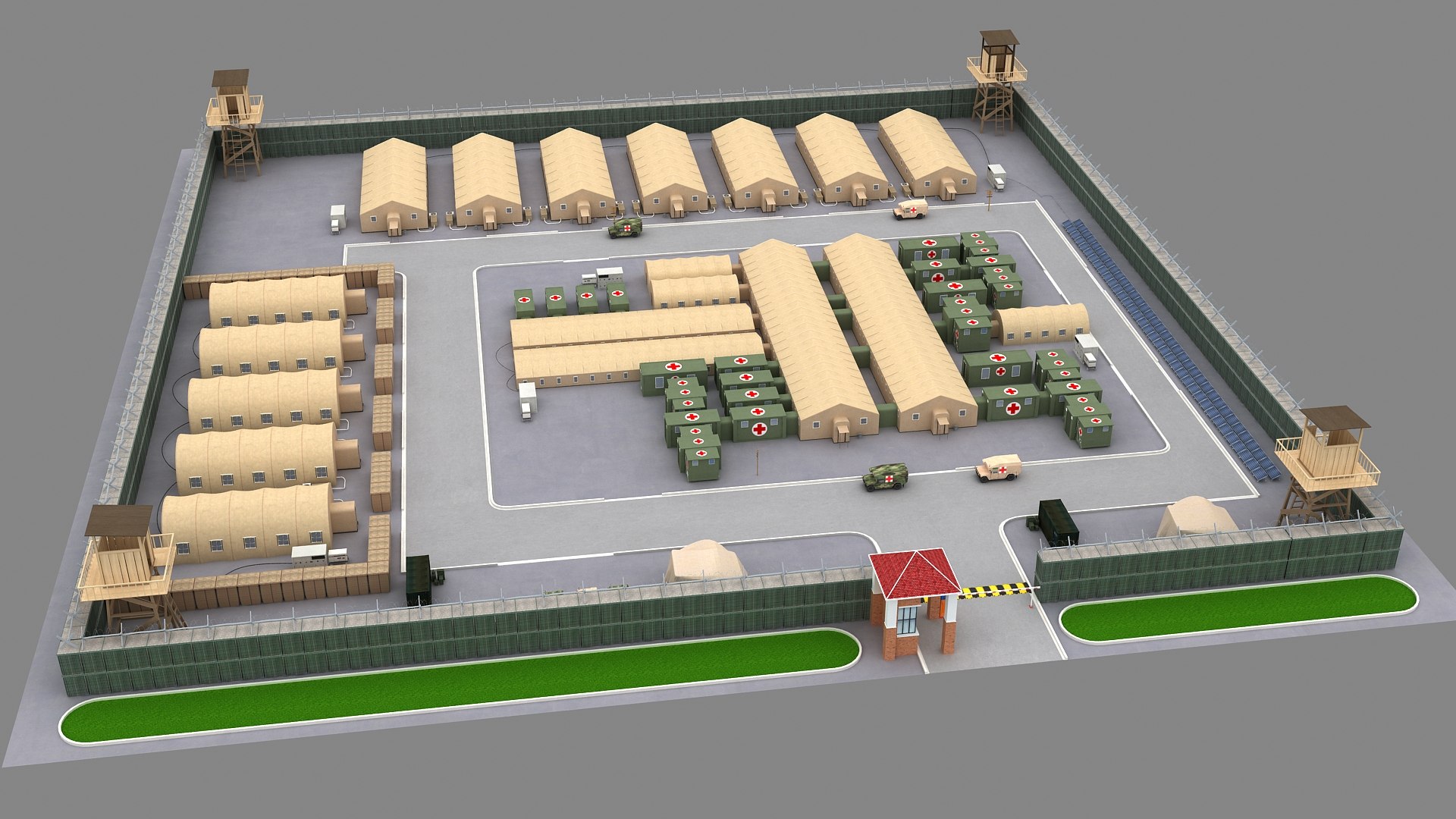 3D Military Field Hospital - TurboSquid 2303322