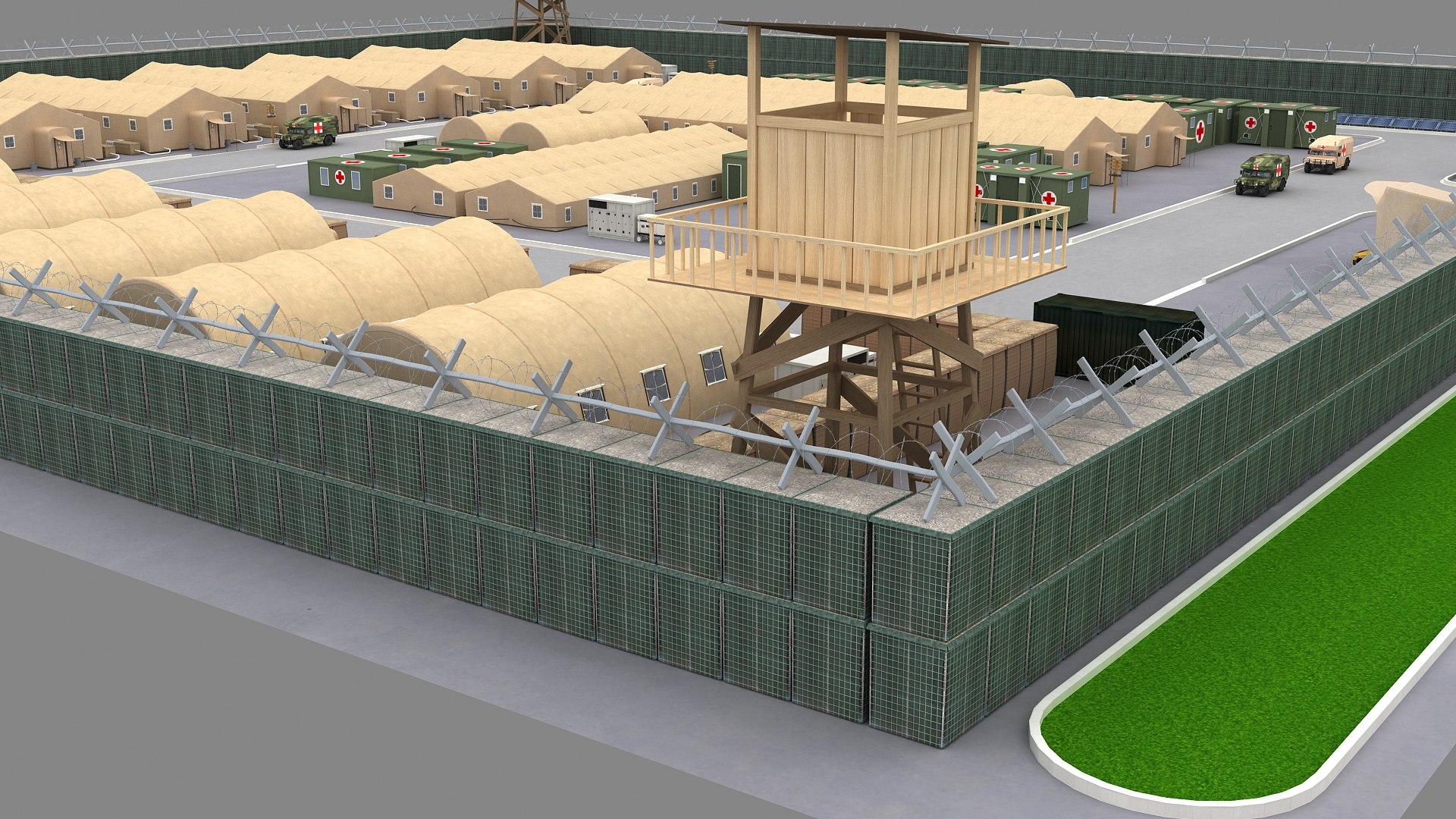 3D Military Field Hospital - TurboSquid 2303322