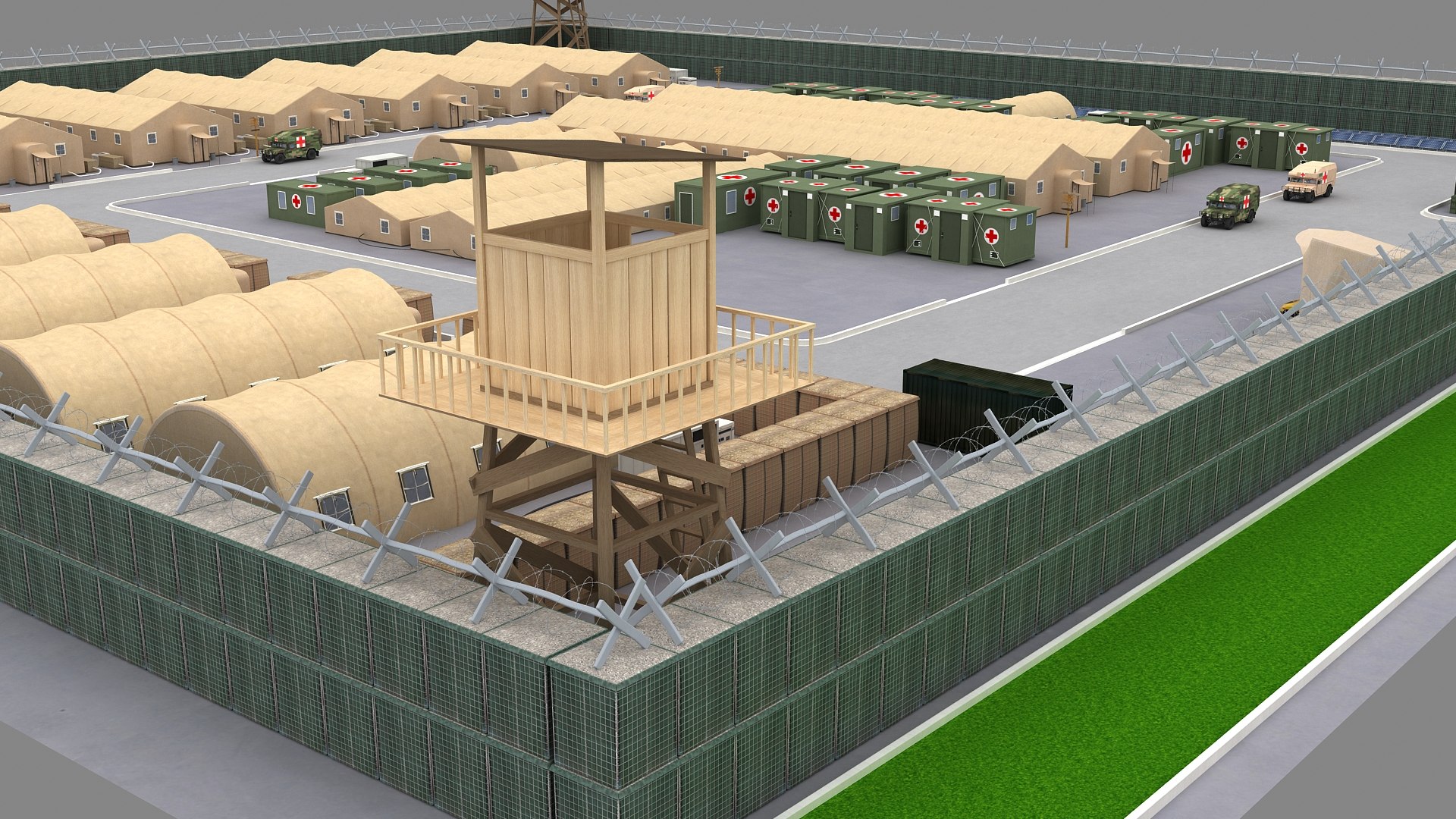 3D Military Field Hospital - TurboSquid 2303322