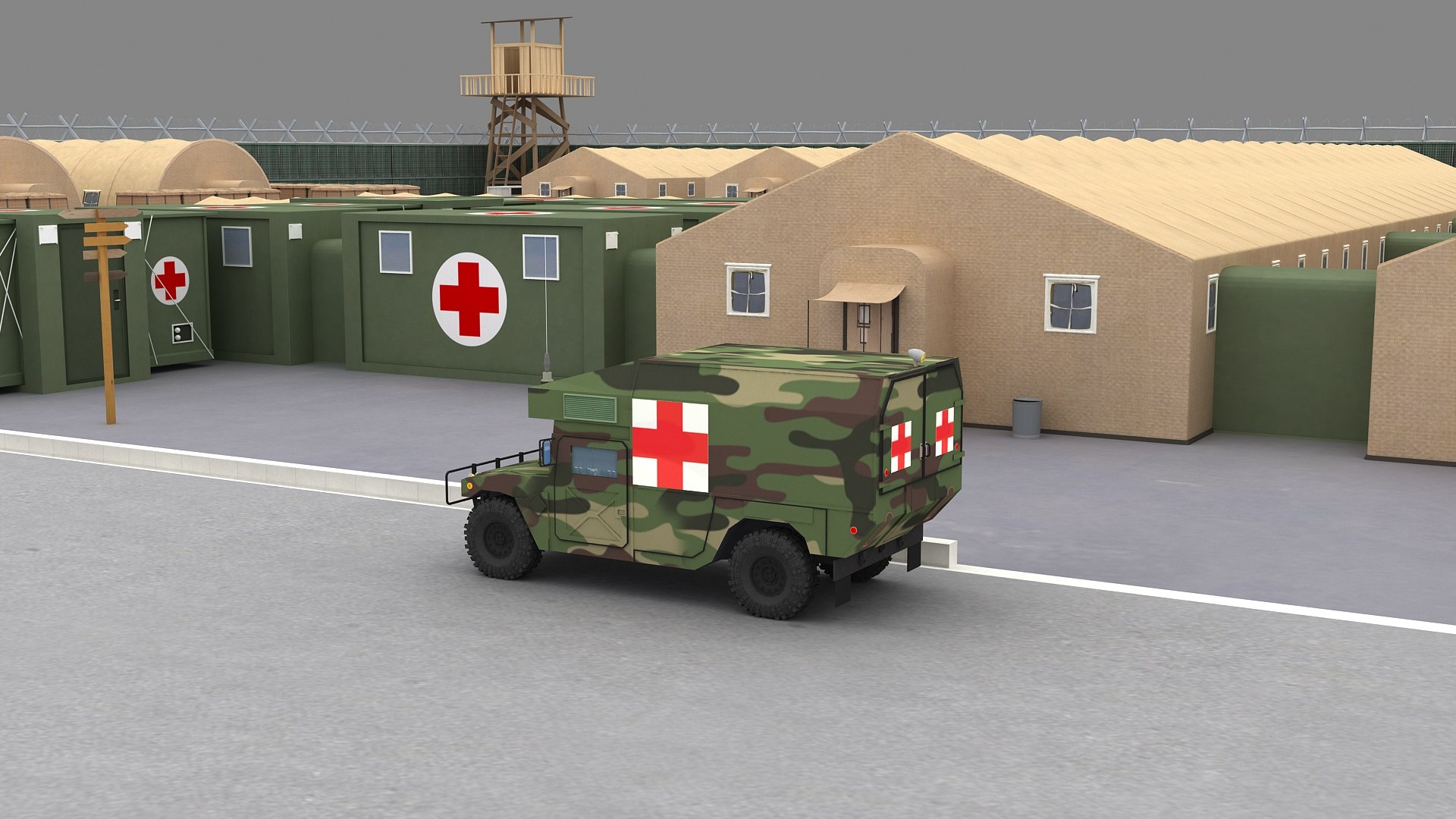 3D Military Field Hospital - TurboSquid 2303322