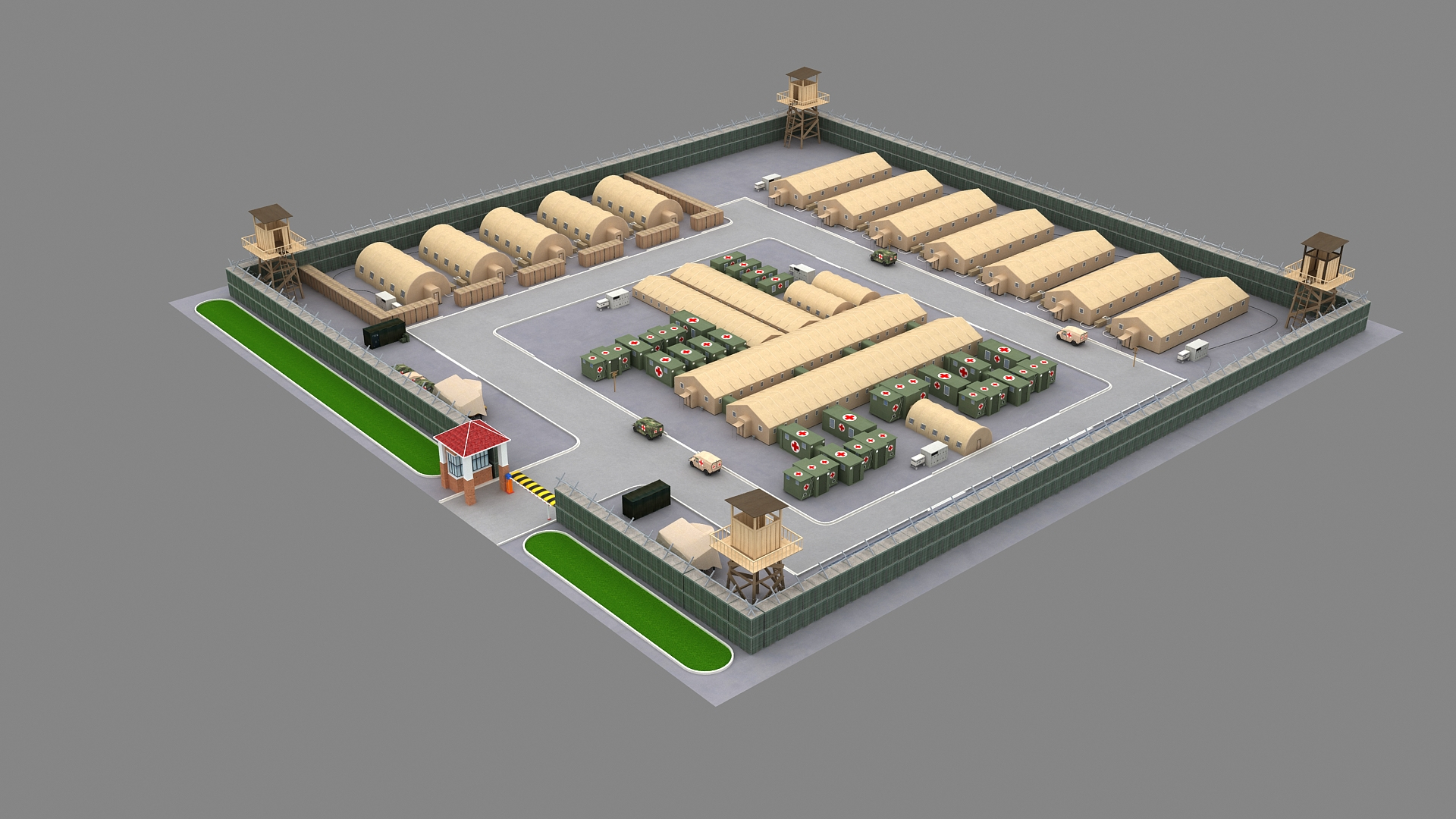 3D Military Field Hospital - TurboSquid 2303322