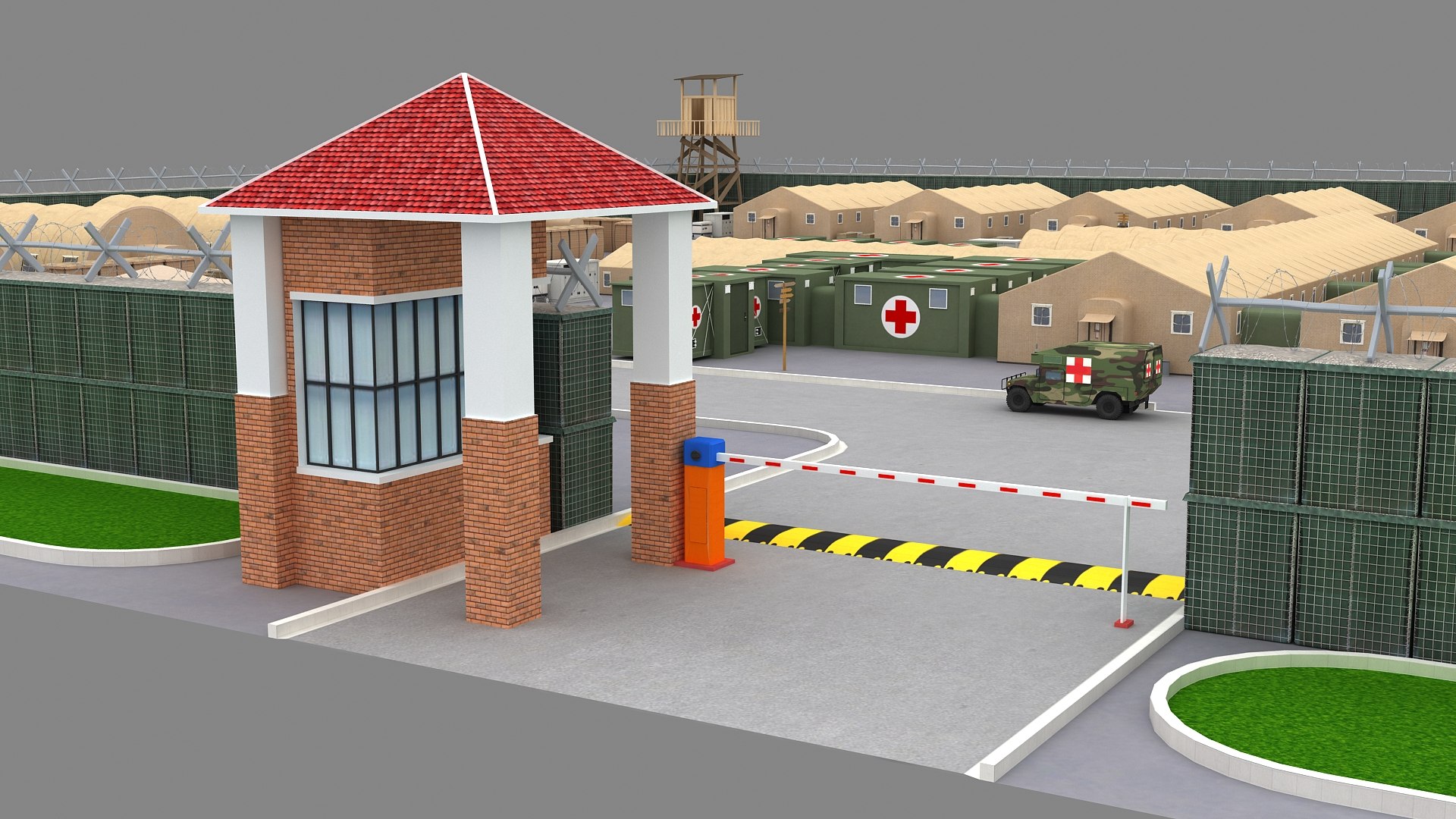 3D Military Field Hospital - TurboSquid 2303322