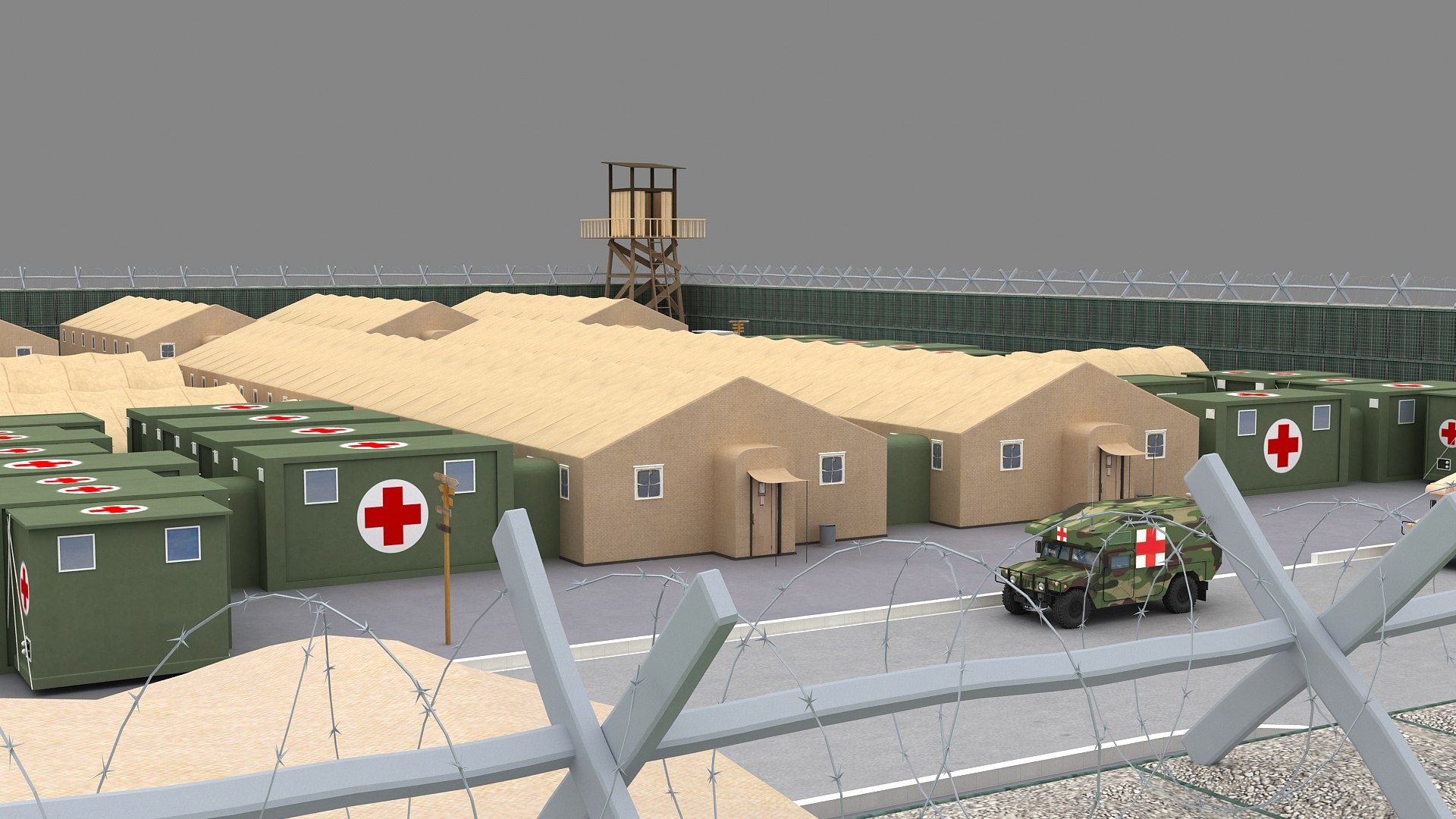 3D Military Field Hospital - TurboSquid 2303322