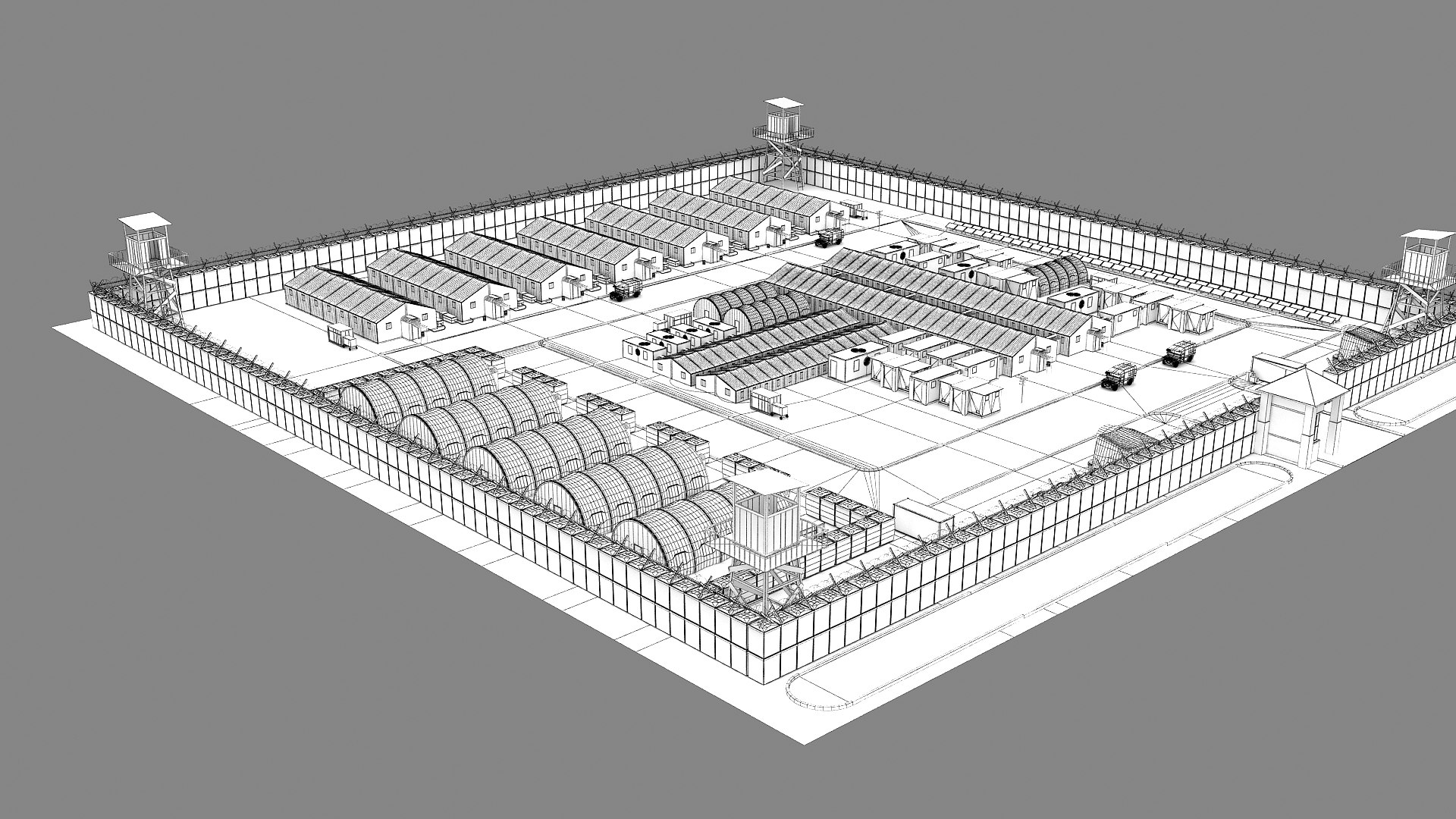 3D Military Field Hospital - TurboSquid 2303322