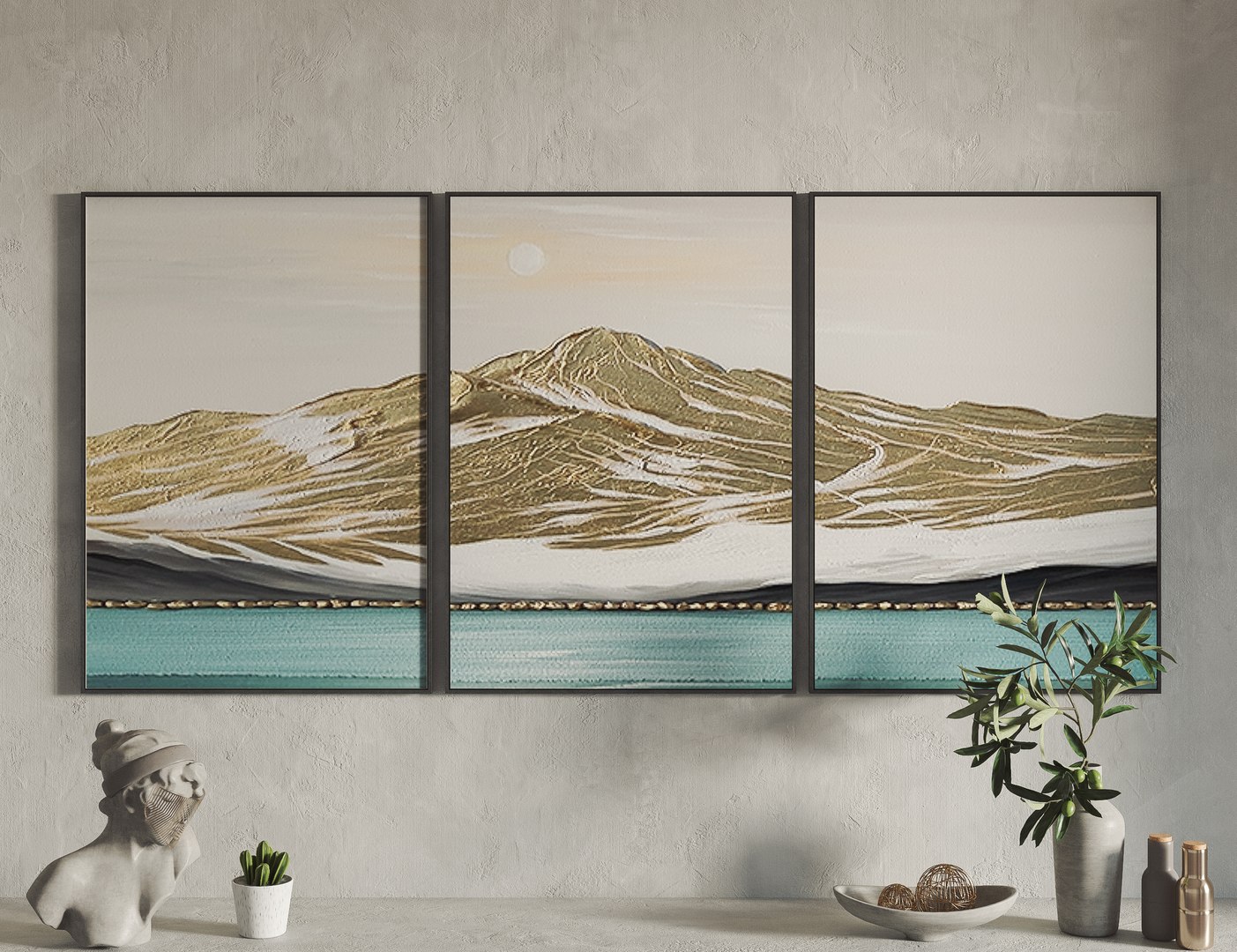 3D Modern Combination Decoration Painting Model model - TurboSquid 2066846