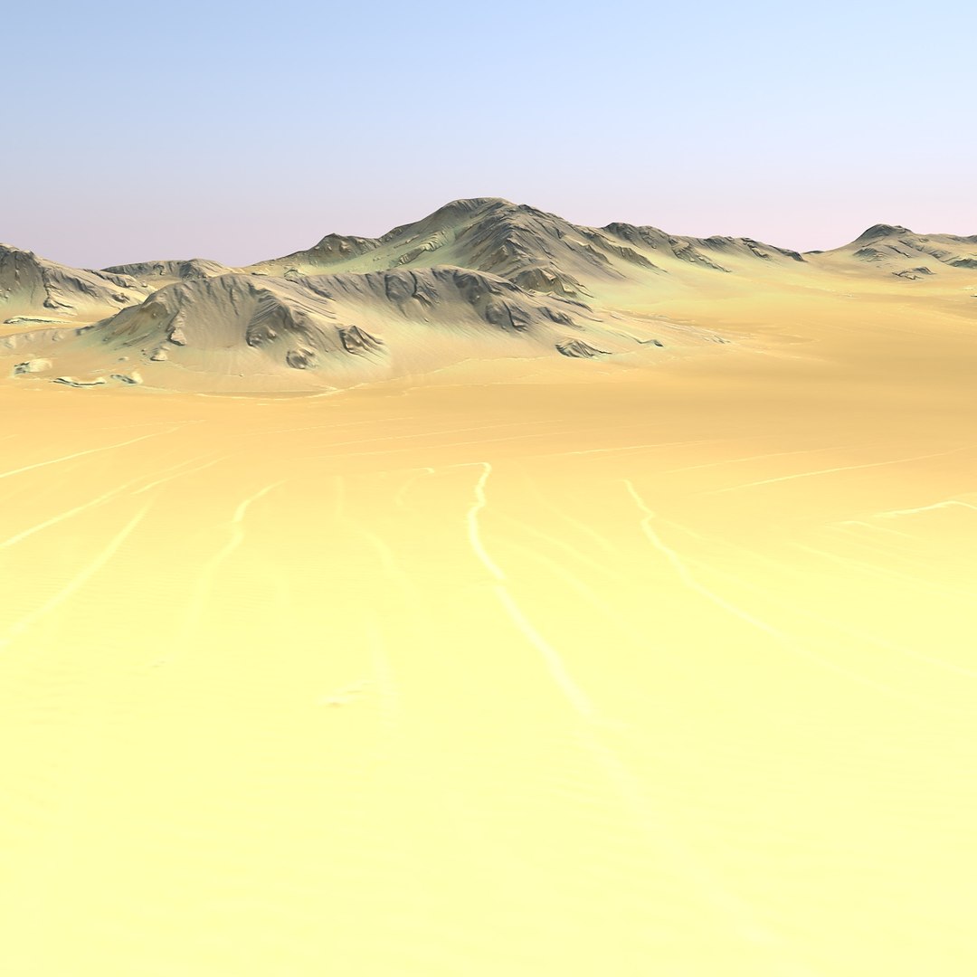 Desert Terrain 3D - TurboSquid 1246495