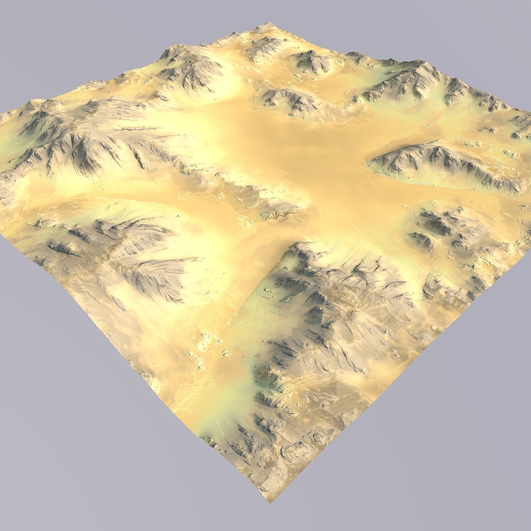 Desert Terrain 3D - TurboSquid 1246495