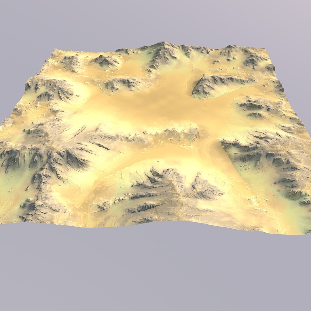 Desert Terrain 3D - TurboSquid 1246495