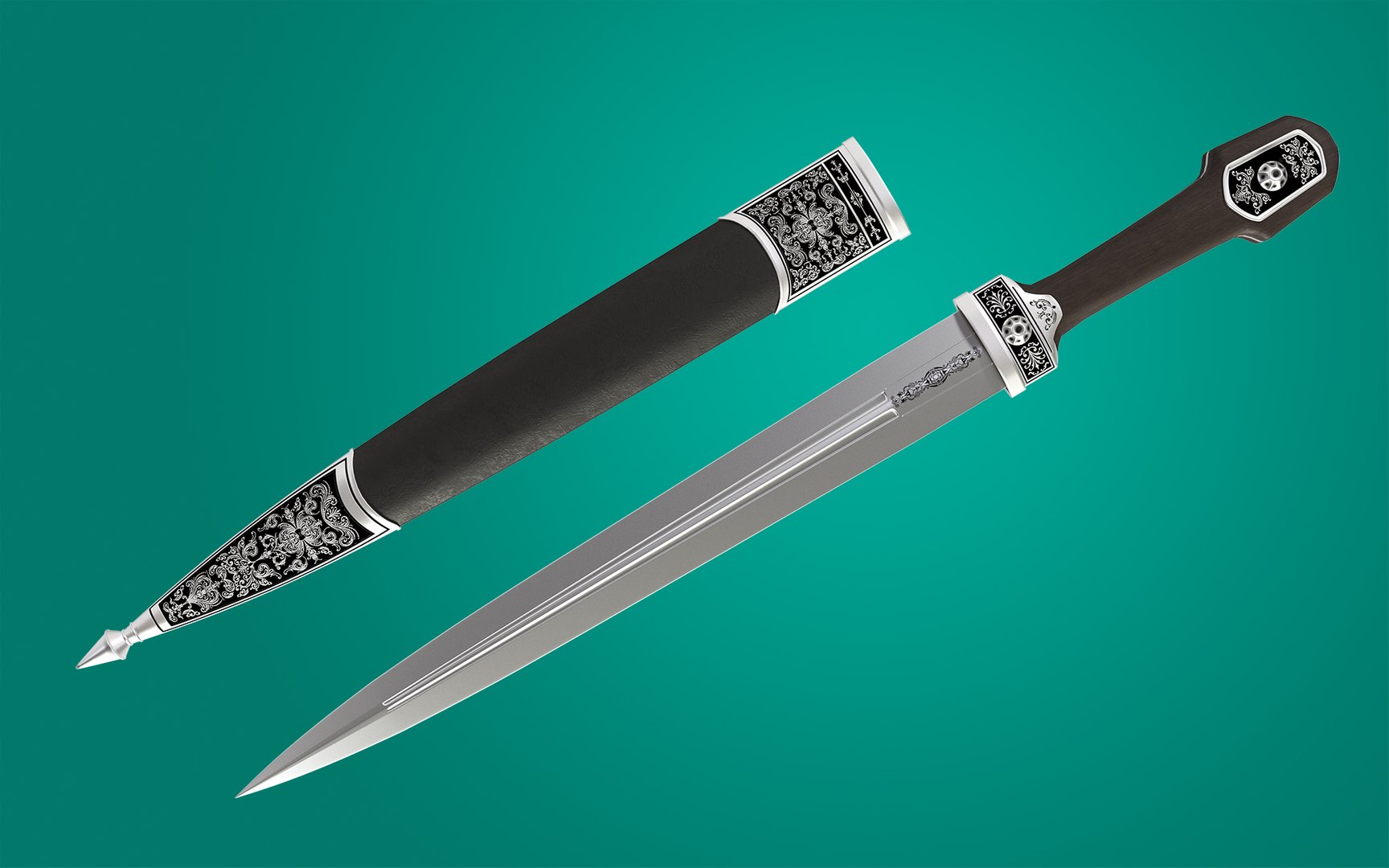 3D dagger - chechen model - TurboSquid 1431744