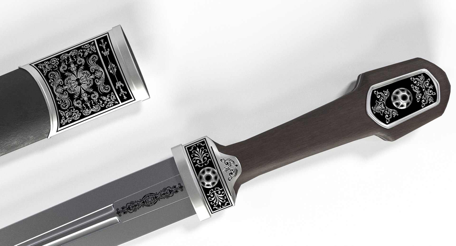 3D dagger - chechen model - TurboSquid 1431744