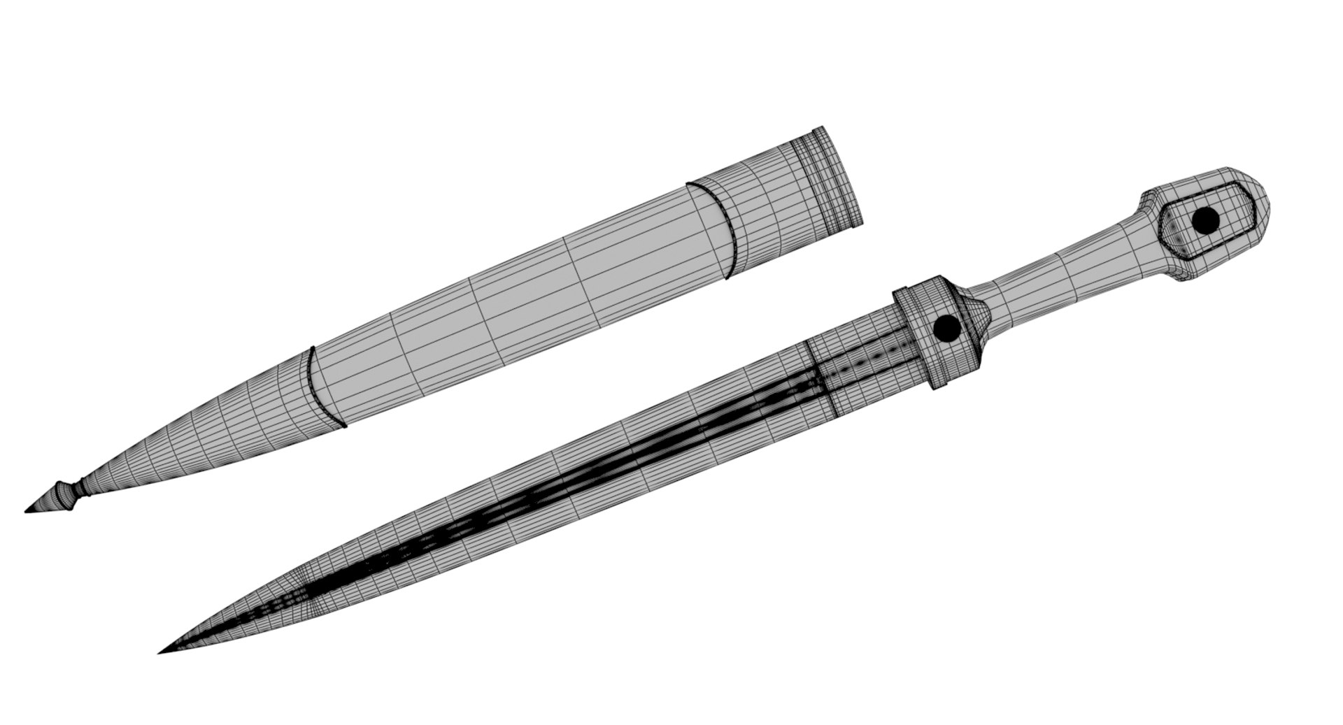 3D dagger - chechen model - TurboSquid 1431744