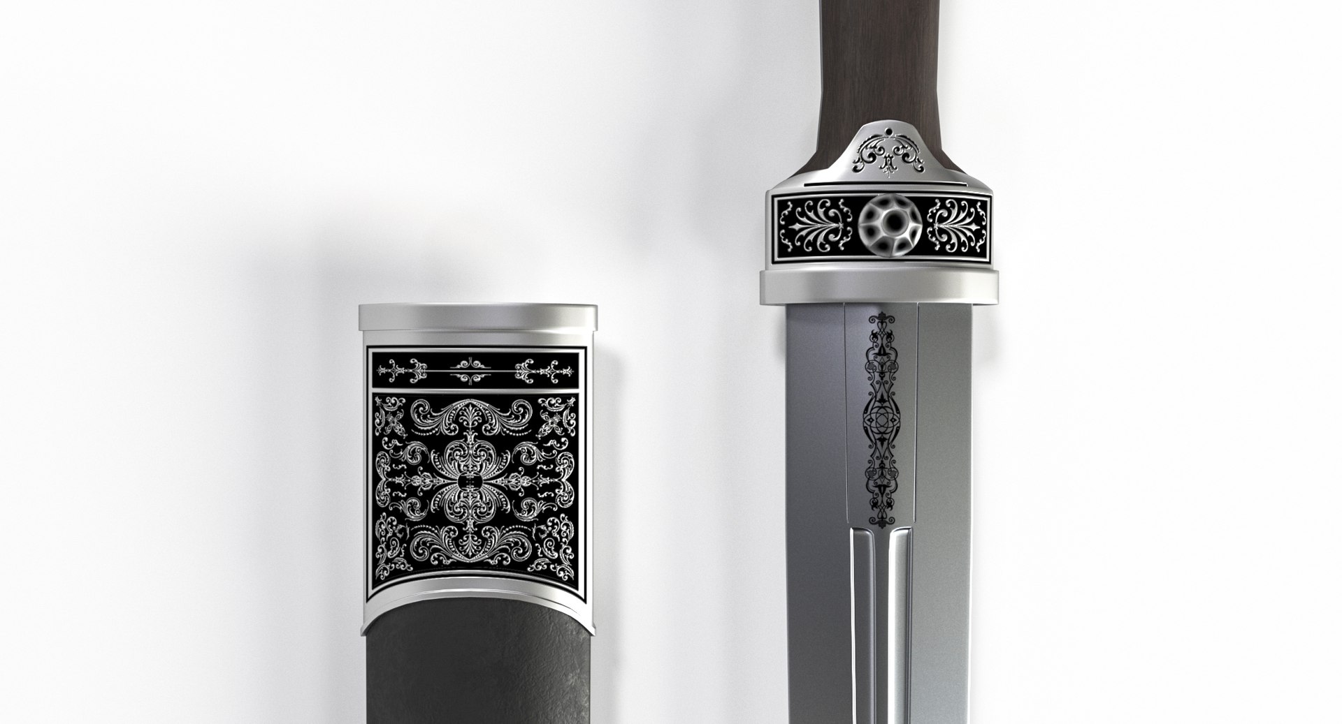 3D dagger - chechen model - TurboSquid 1431744