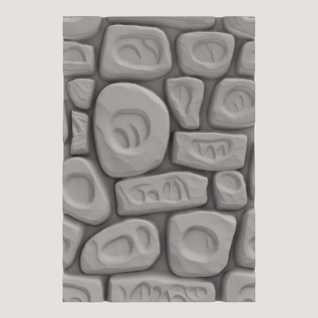 Stone Wall A6 3D - TurboSquid 2383134
