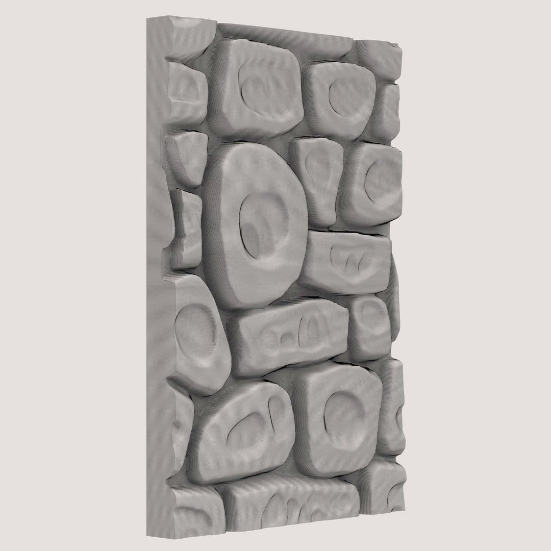Stone Wall A6 3D - TurboSquid 2383134