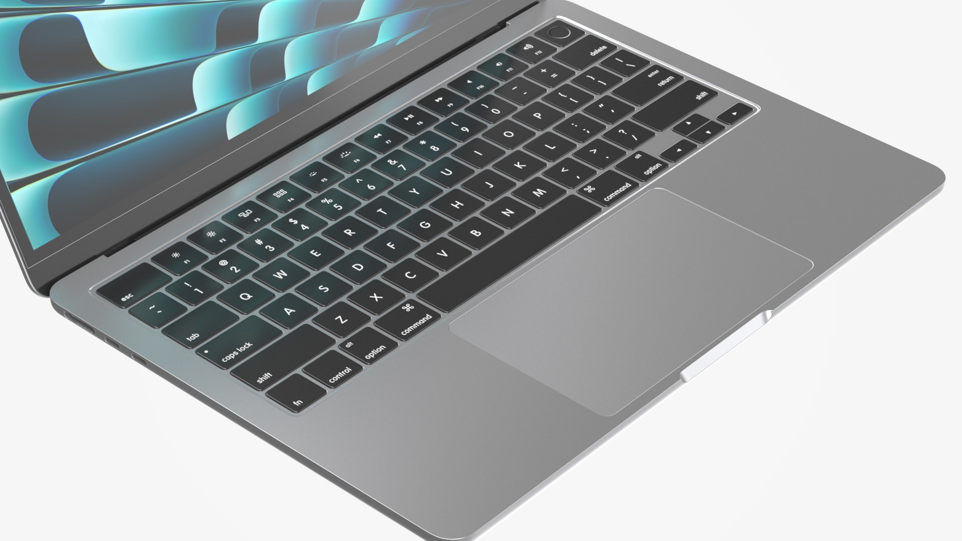 3D Apple MacBook Air M3 Silver Model - TurboSquid 2200202