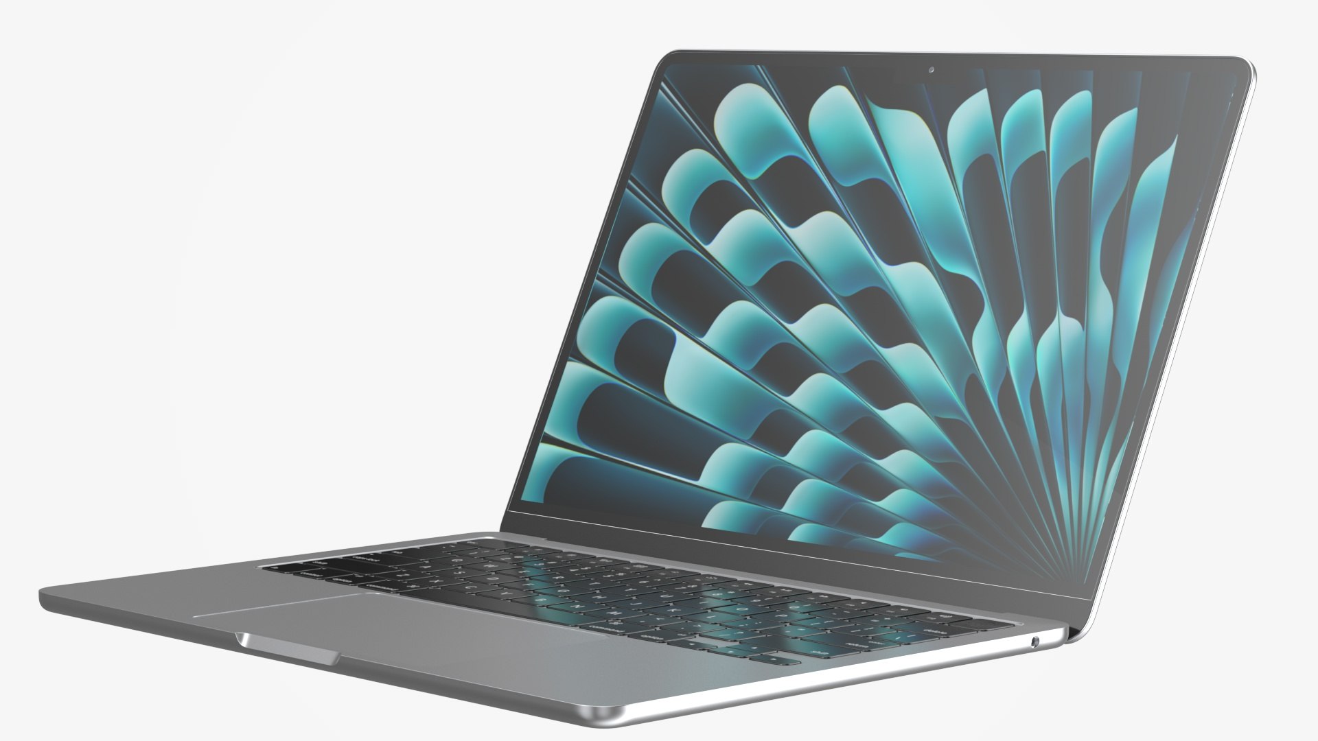 3D Apple MacBook Air M3 Silver Model - TurboSquid 2200202