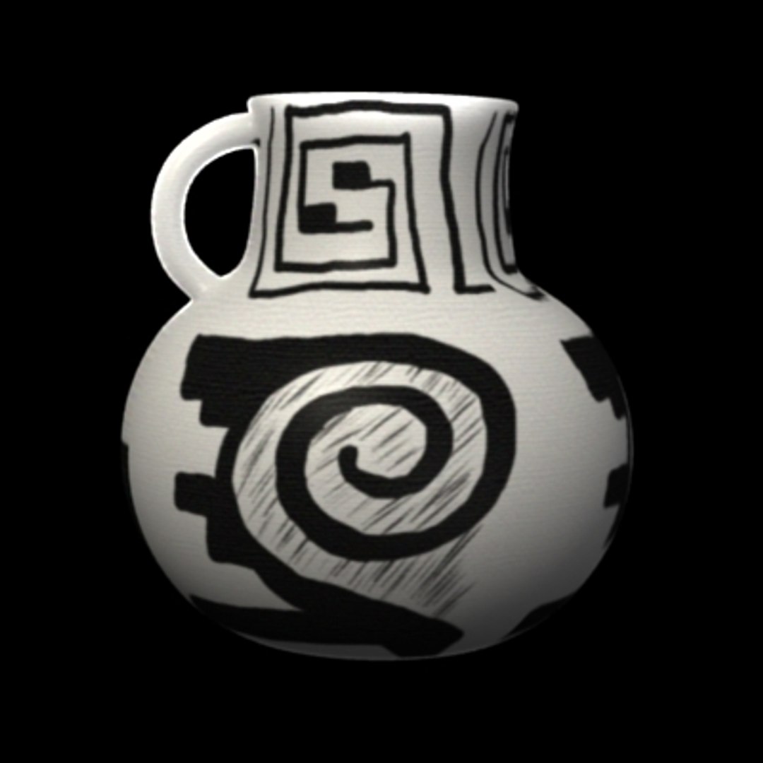 3d Prehistoric Vase Model