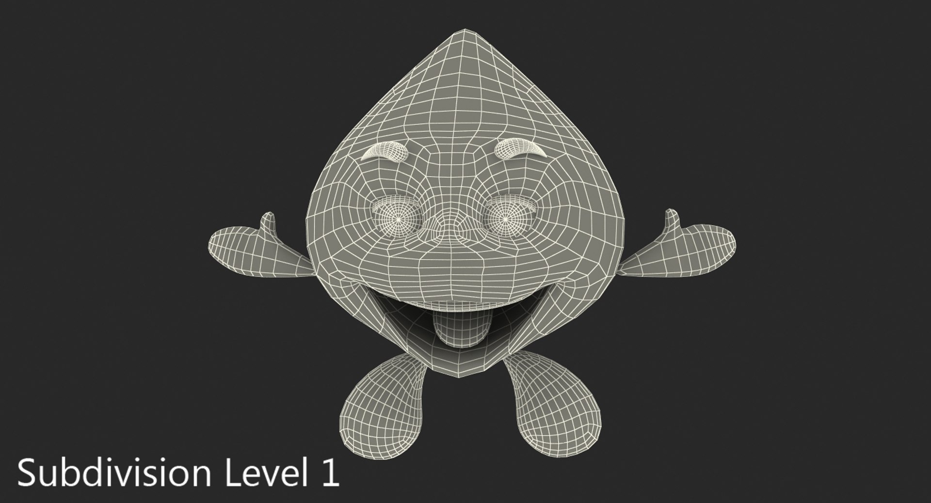 3D Cartoon Character Water Drop Model - TurboSquid 1249775