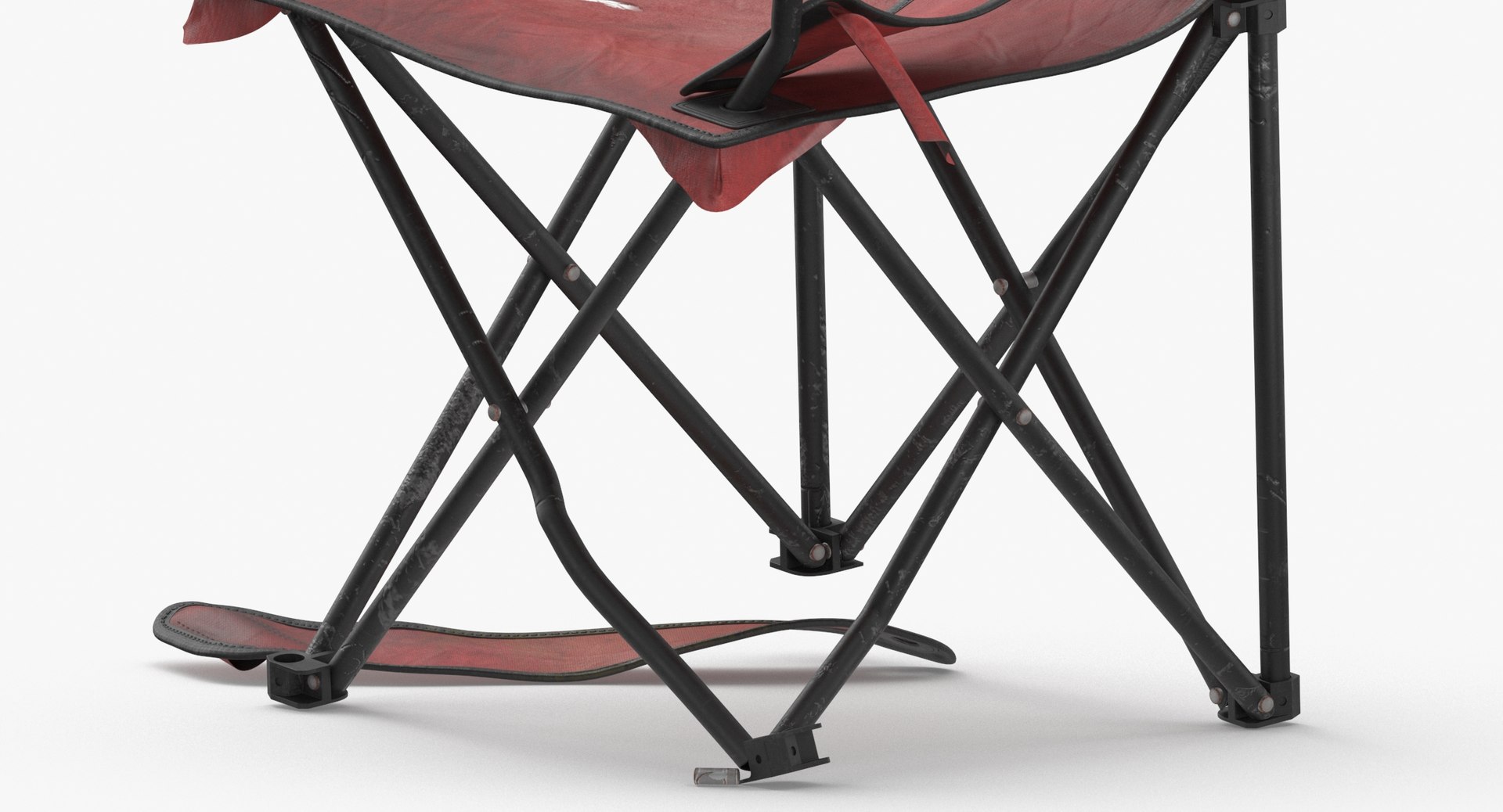 3D Outdoor Folding Chair Damaged Model - TurboSquid 1871812