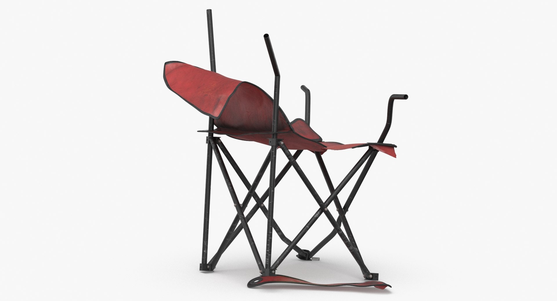 3D Outdoor Folding Chair Damaged Model - TurboSquid 1871812