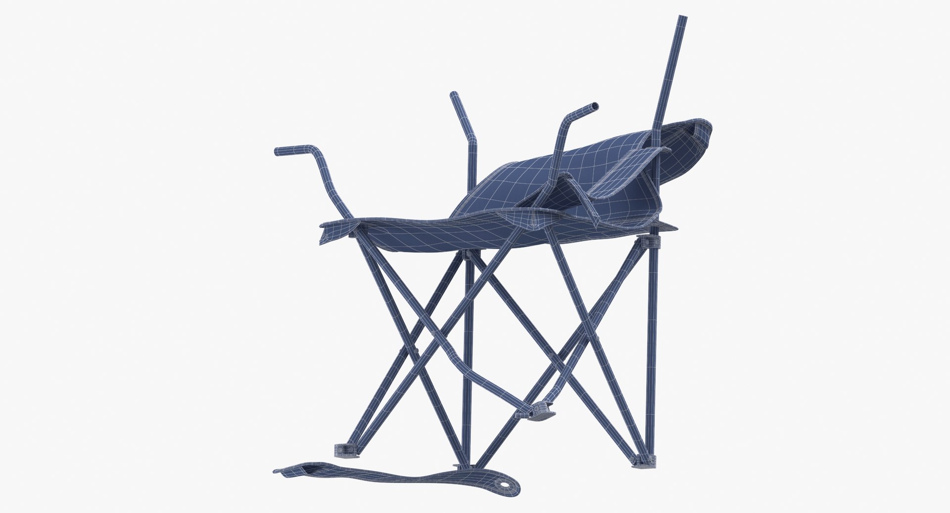 3D Outdoor Folding Chair Damaged Model - TurboSquid 1871812