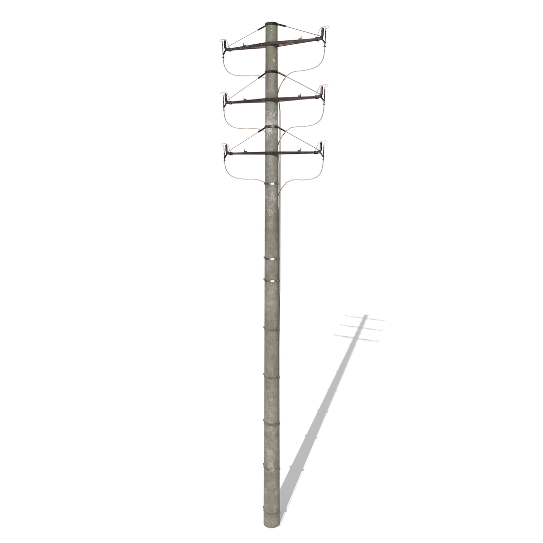 Electricity Pole 3D Model - TurboSquid 1459696