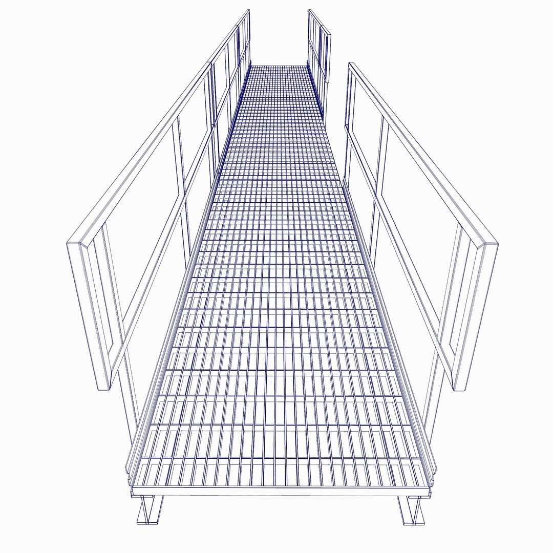 3D Industrial Walkway Platforms - TurboSquid 2422892
