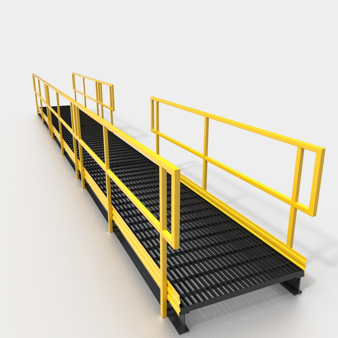 3D Industrial Walkway Platforms - TurboSquid 2422892