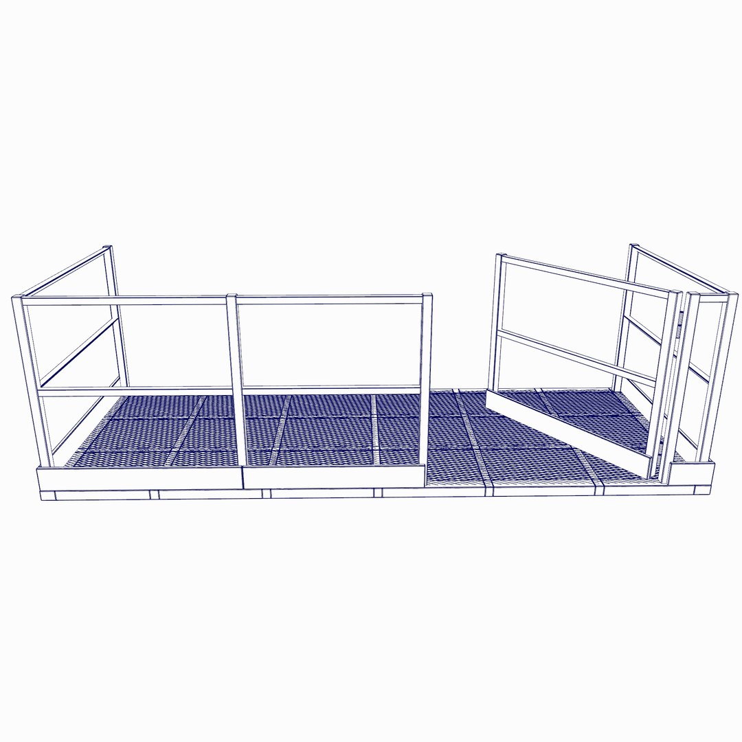 3D Industrial Walkway Platforms - TurboSquid 2422892