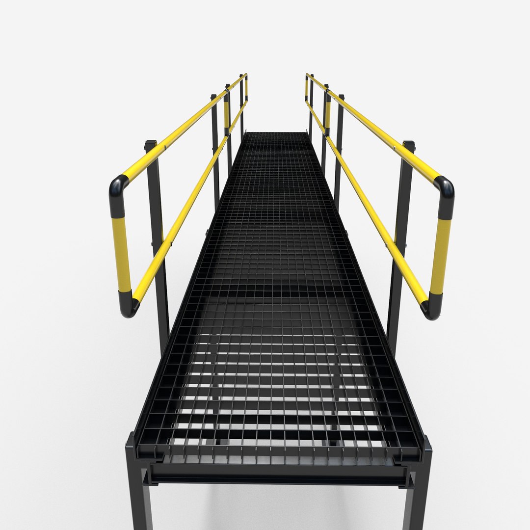 3D Industrial Walkway Platforms - TurboSquid 2422892