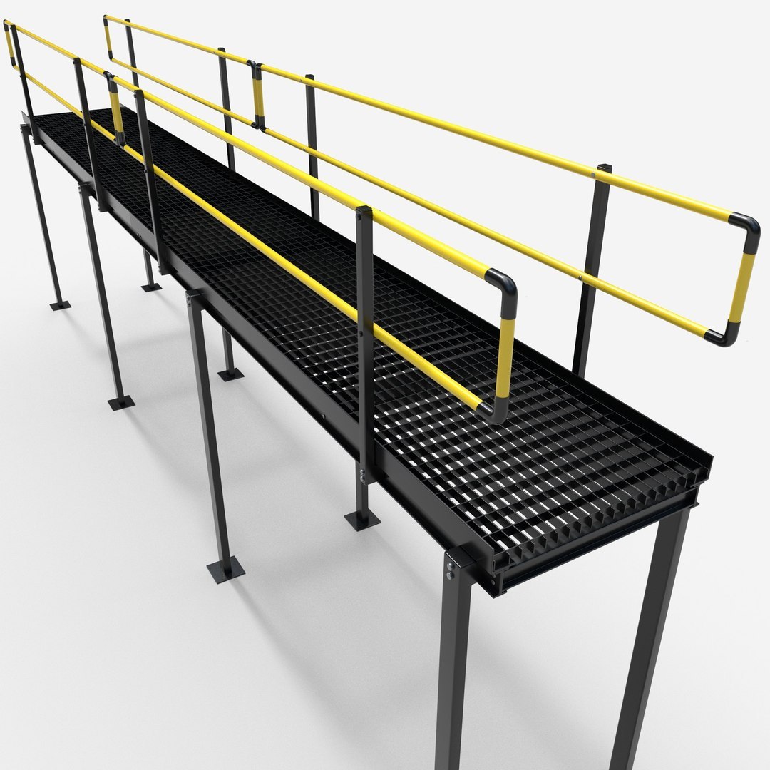3D Industrial Walkway Platforms - TurboSquid 2422892