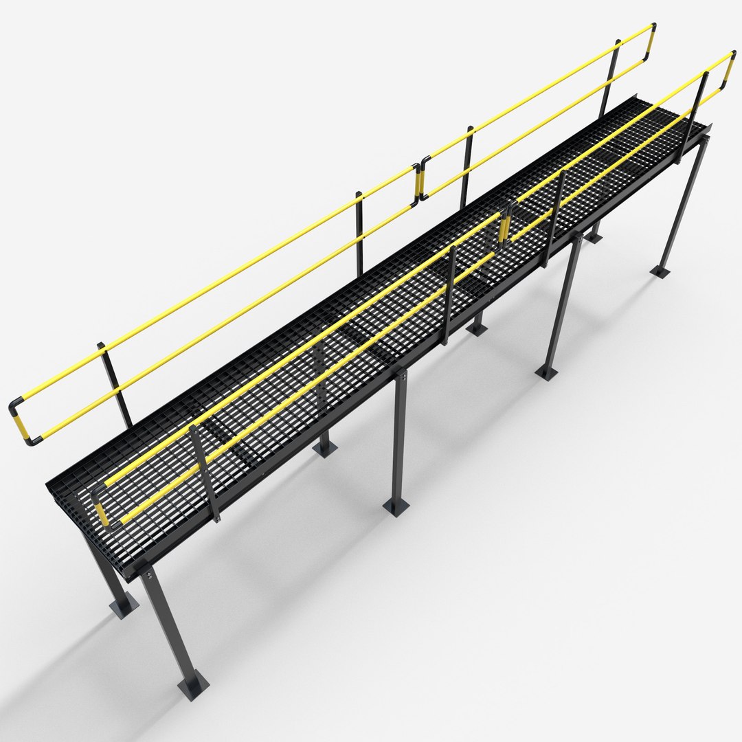3D Industrial Walkway Platforms - TurboSquid 2422892